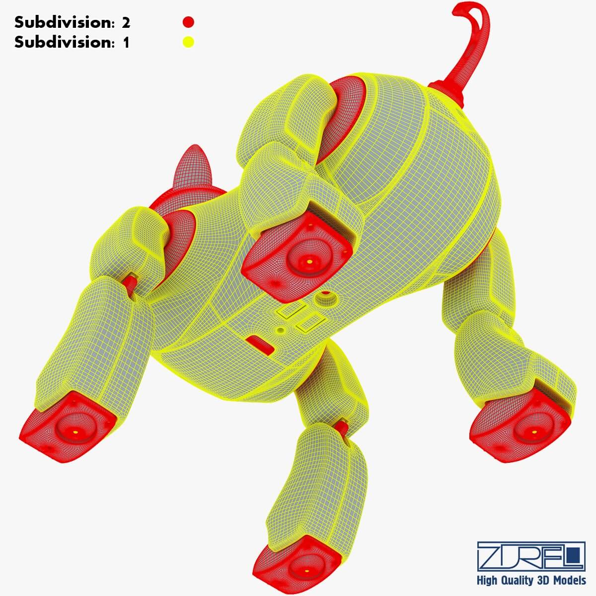 Genibo Robot Dog White - 3D Model by Zurel