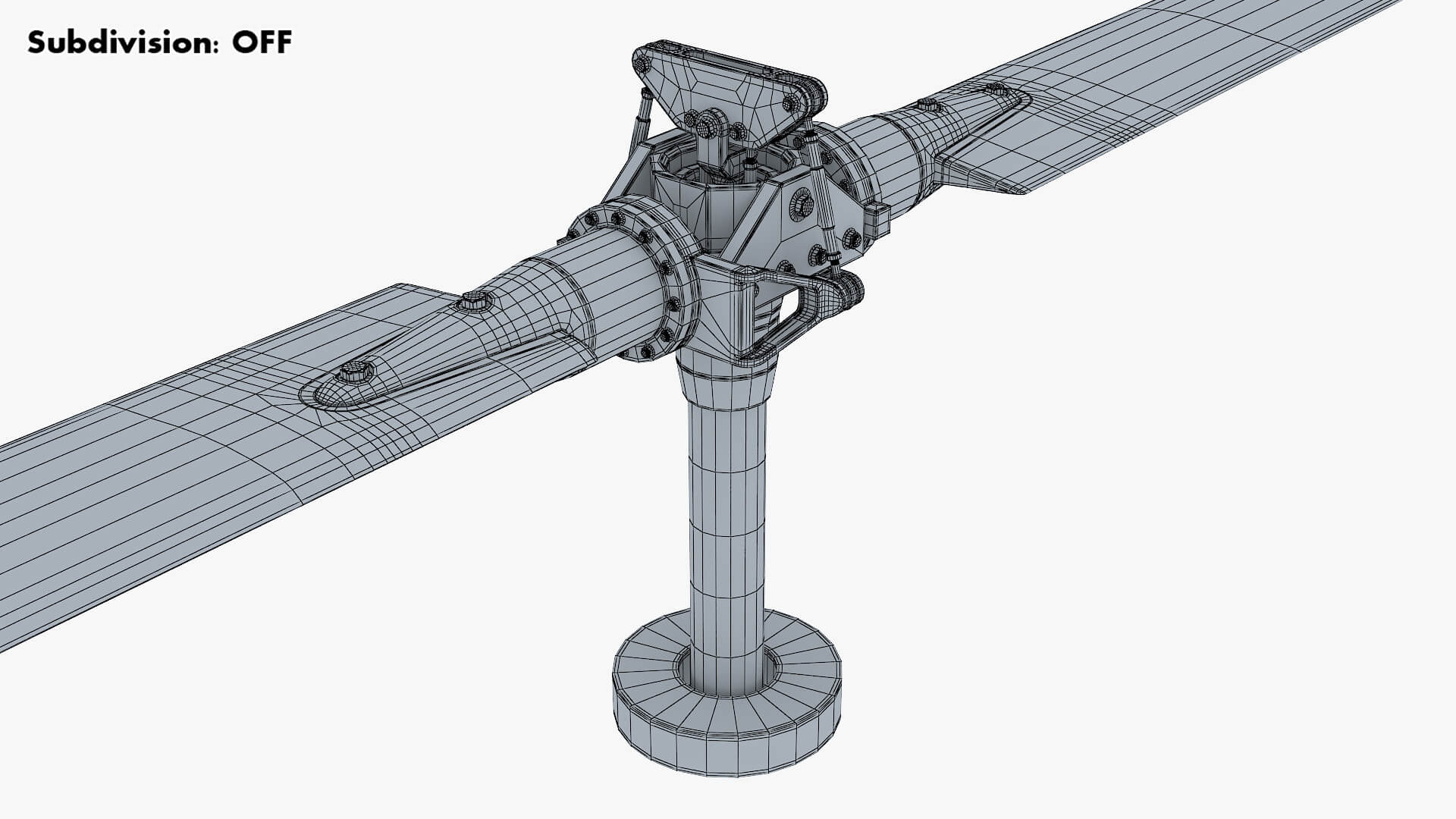 Helicopter Main Rotor System V 1 - 3D Model by Zurel