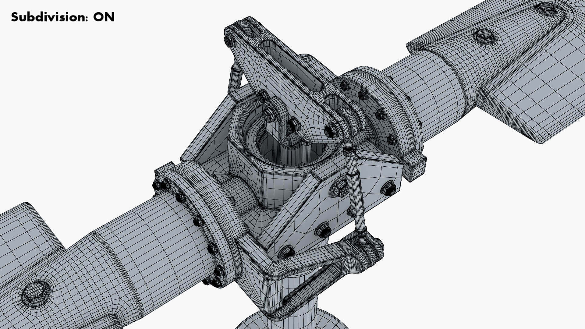 Helicopter Main Rotor System V 1 - 3D Model by Zurel