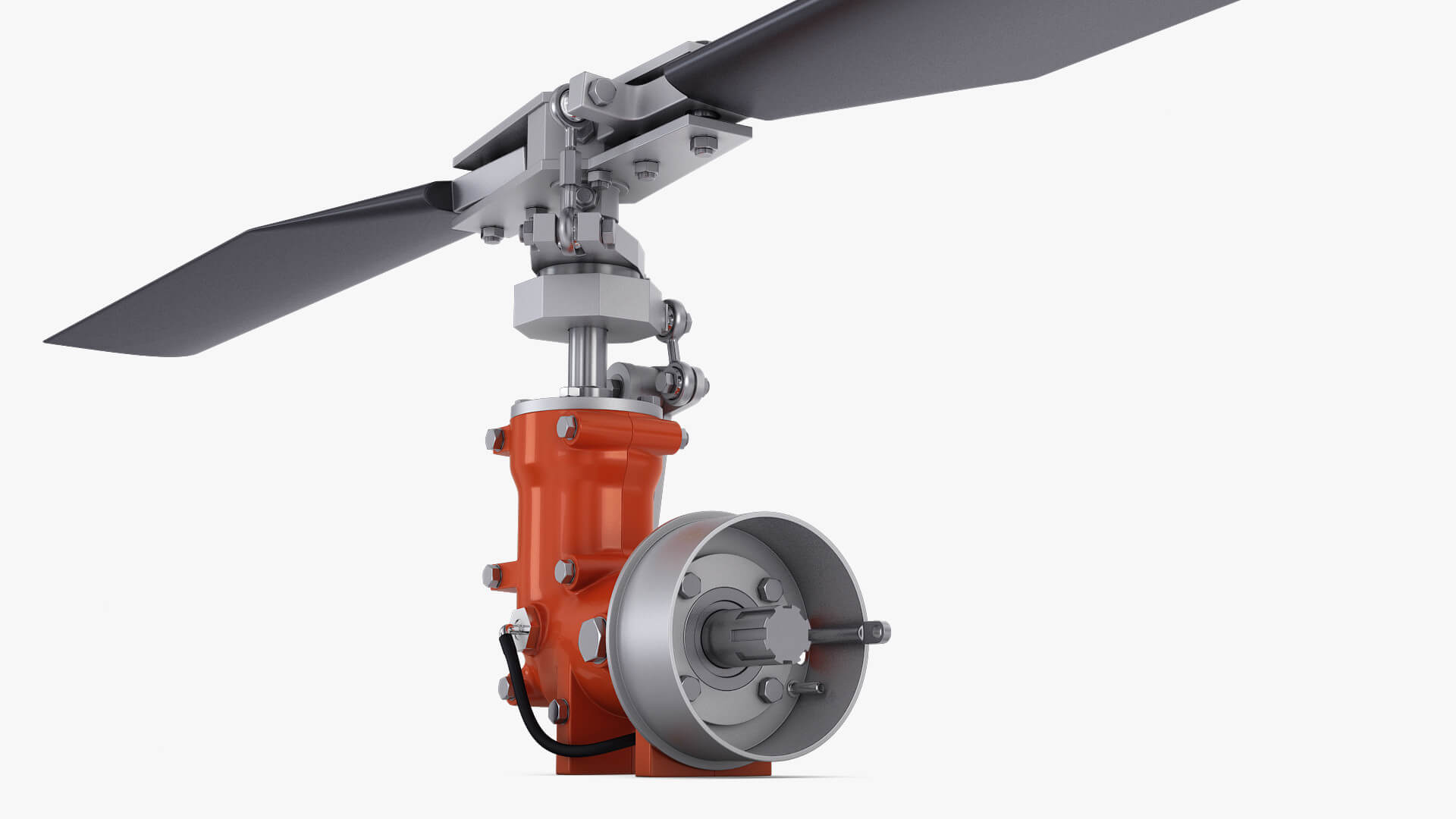 Helicopter Rotor System V 1 - 3D Model by Zurel