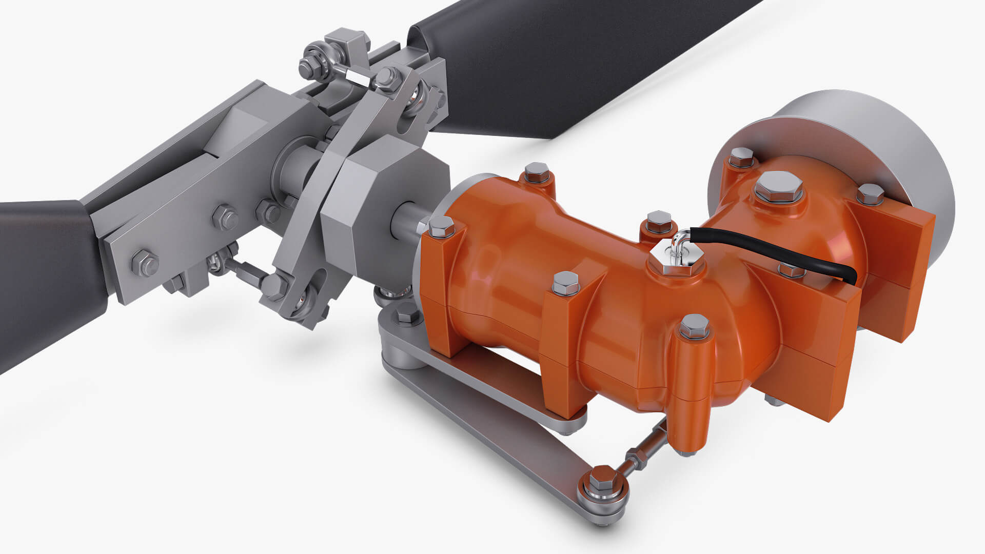 Helicopter Rotor System V 1 - 3D Model by Zurel