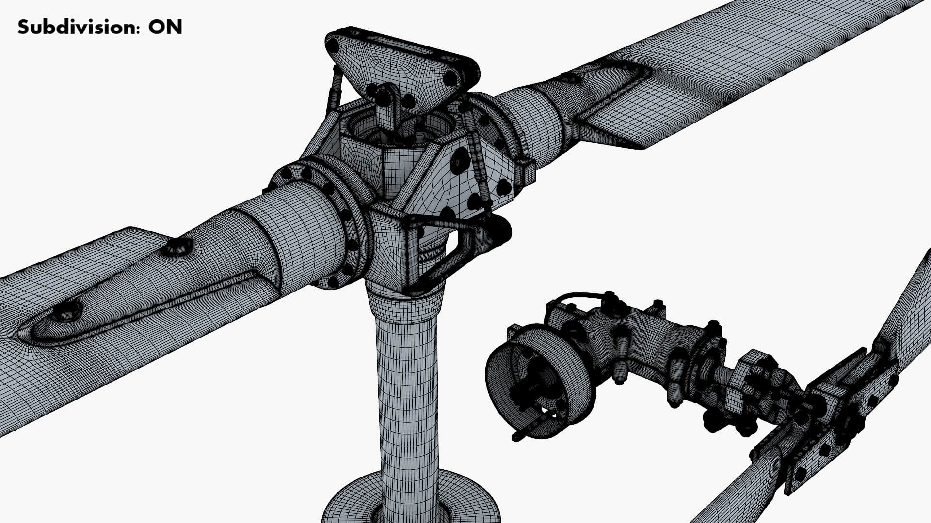 Helicopter Rotor System V 1 - 3D Model by Zurel
