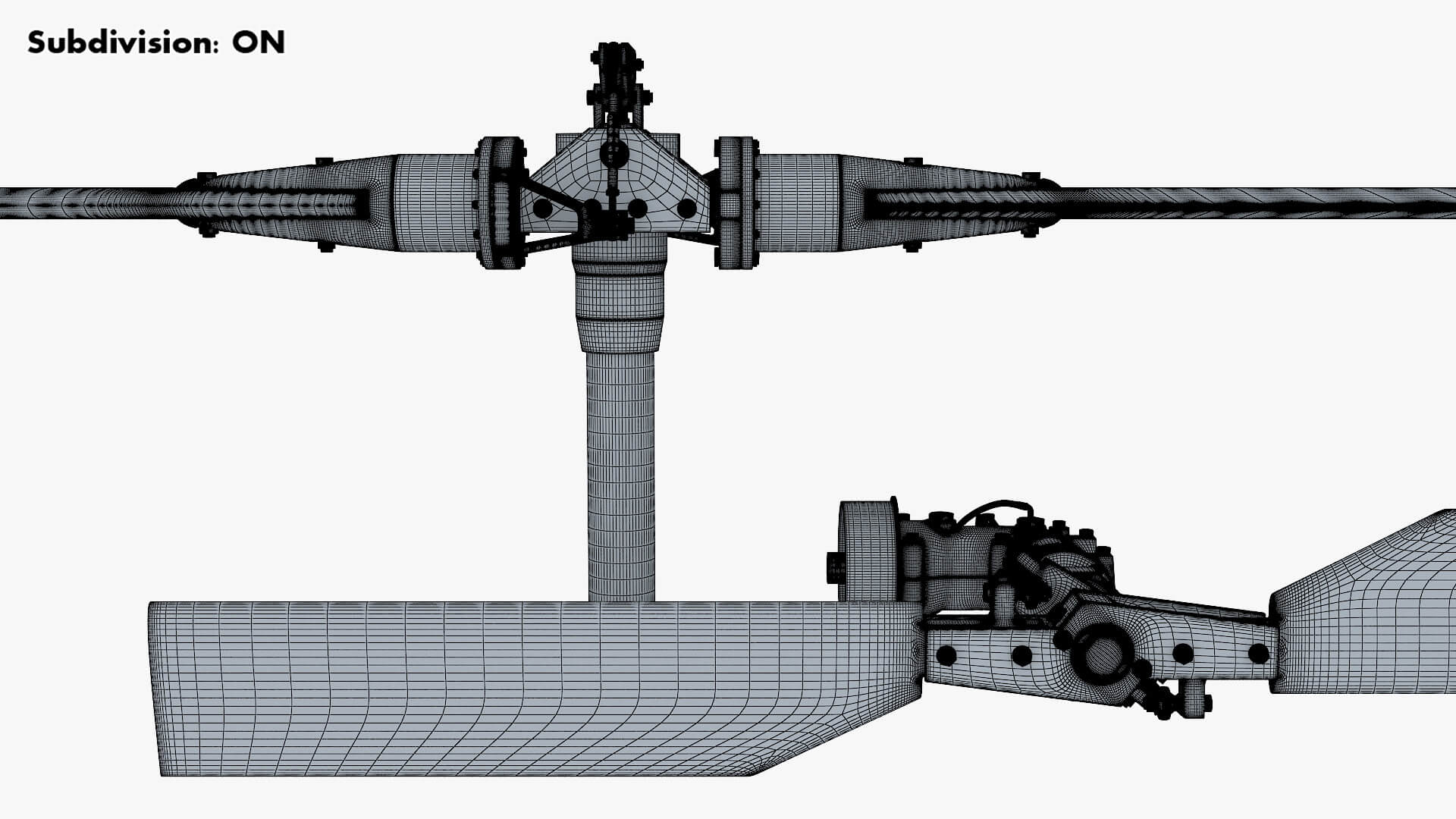 Helicopter Rotor System V 1 - 3D Model by Zurel