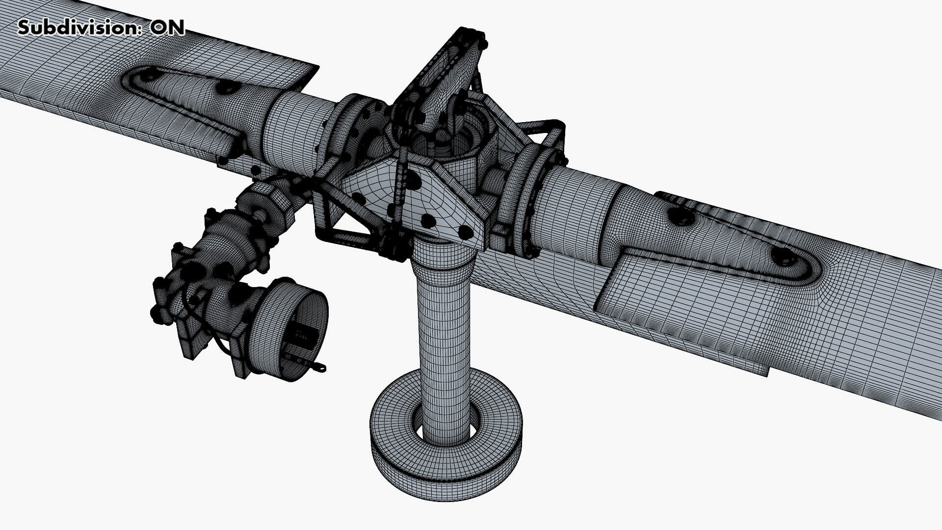 Helicopter Rotor System V 1 - 3D Model by Zurel