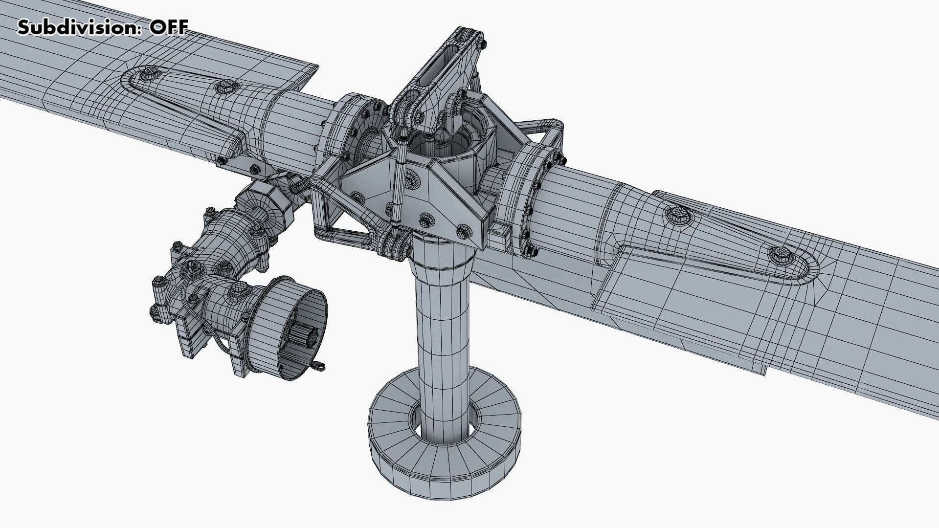 Helicopter Rotor System V 1 - 3D Model by Zurel