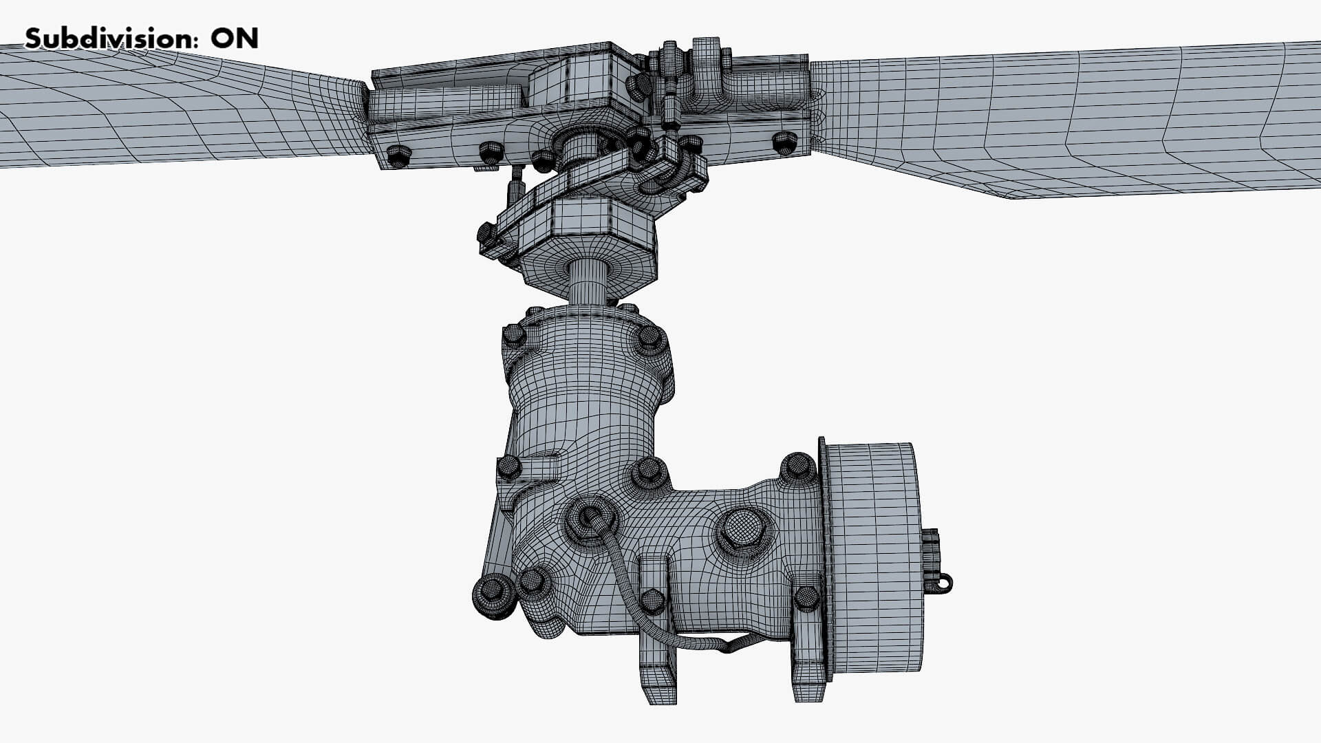 Helicopter Rotor System V 1 - 3D Model by Zurel