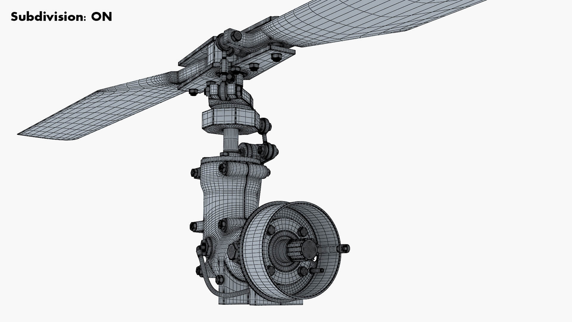 Helicopter Rotor System V 1 - 3D Model by Zurel
