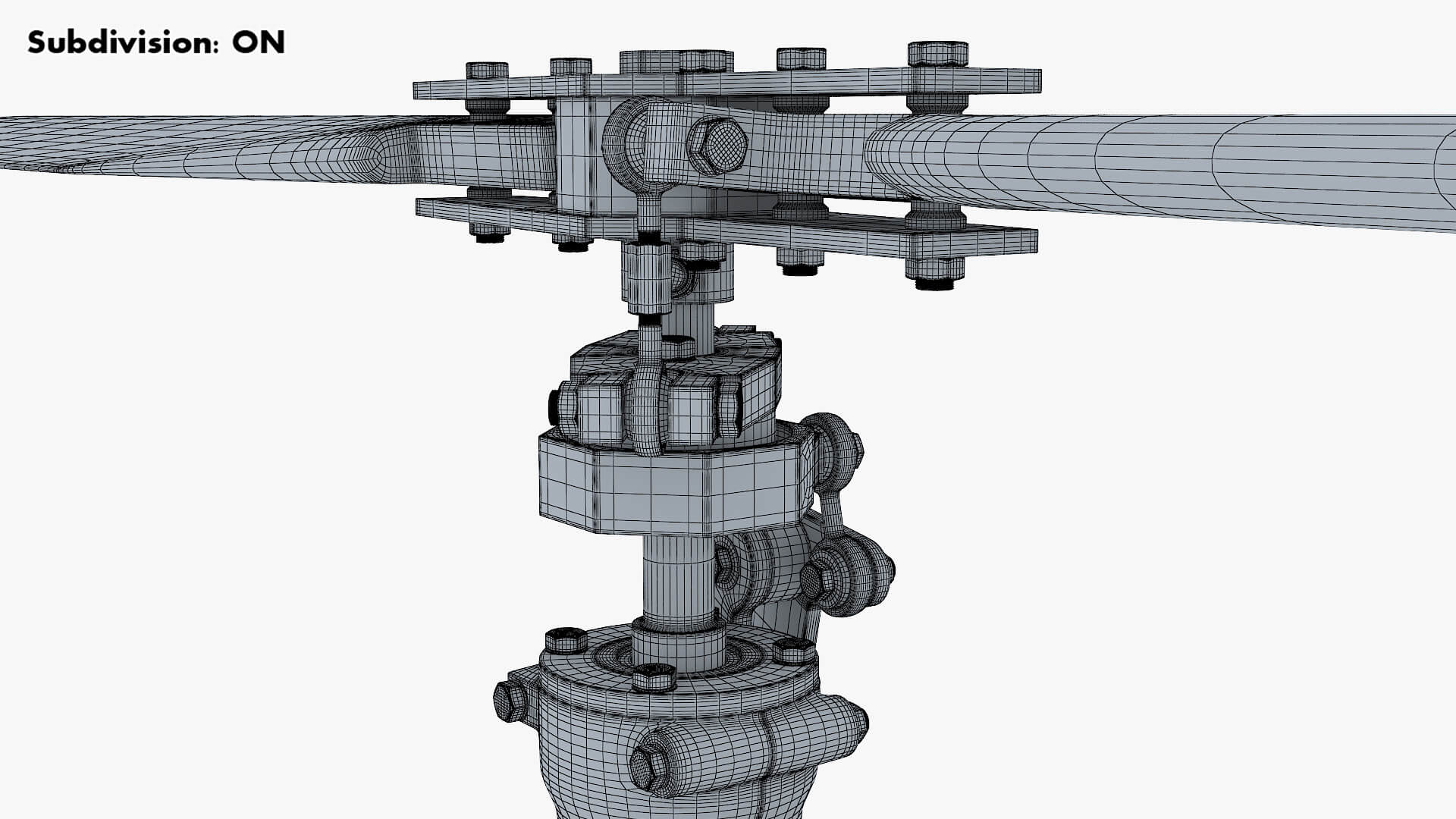 Helicopter Rotor System V 1 - 3D Model by Zurel
