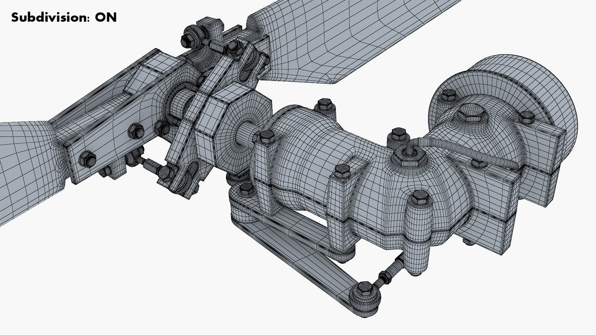 Helicopter Rotor System V 1 - 3D Model by Zurel