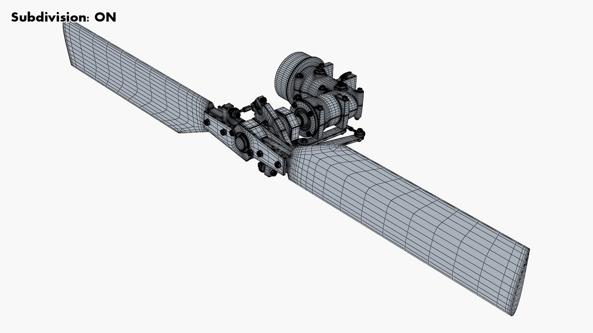 Helicopter Tail Rotor V 1 - 3D Model by Zurel