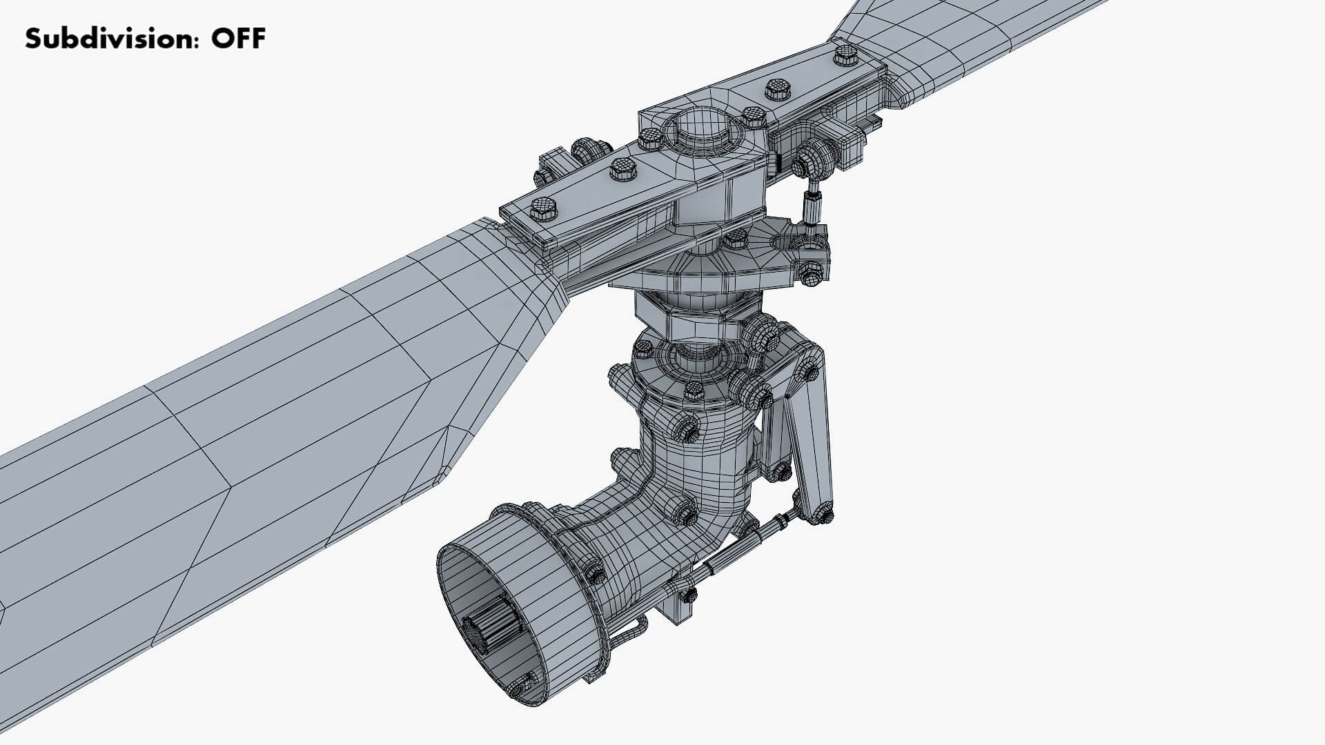 Helicopter Tail Rotor V 1 - 3D Model by Zurel