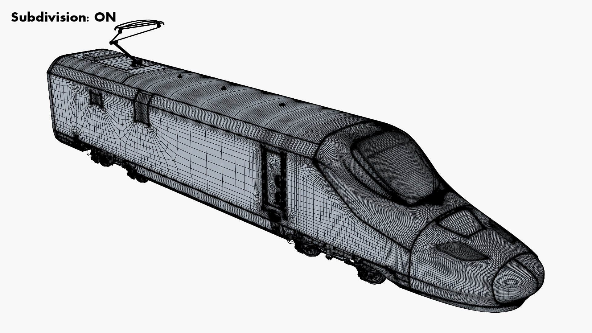 High Speed Electric Locomotive V 1 - 3D Model by Zurel