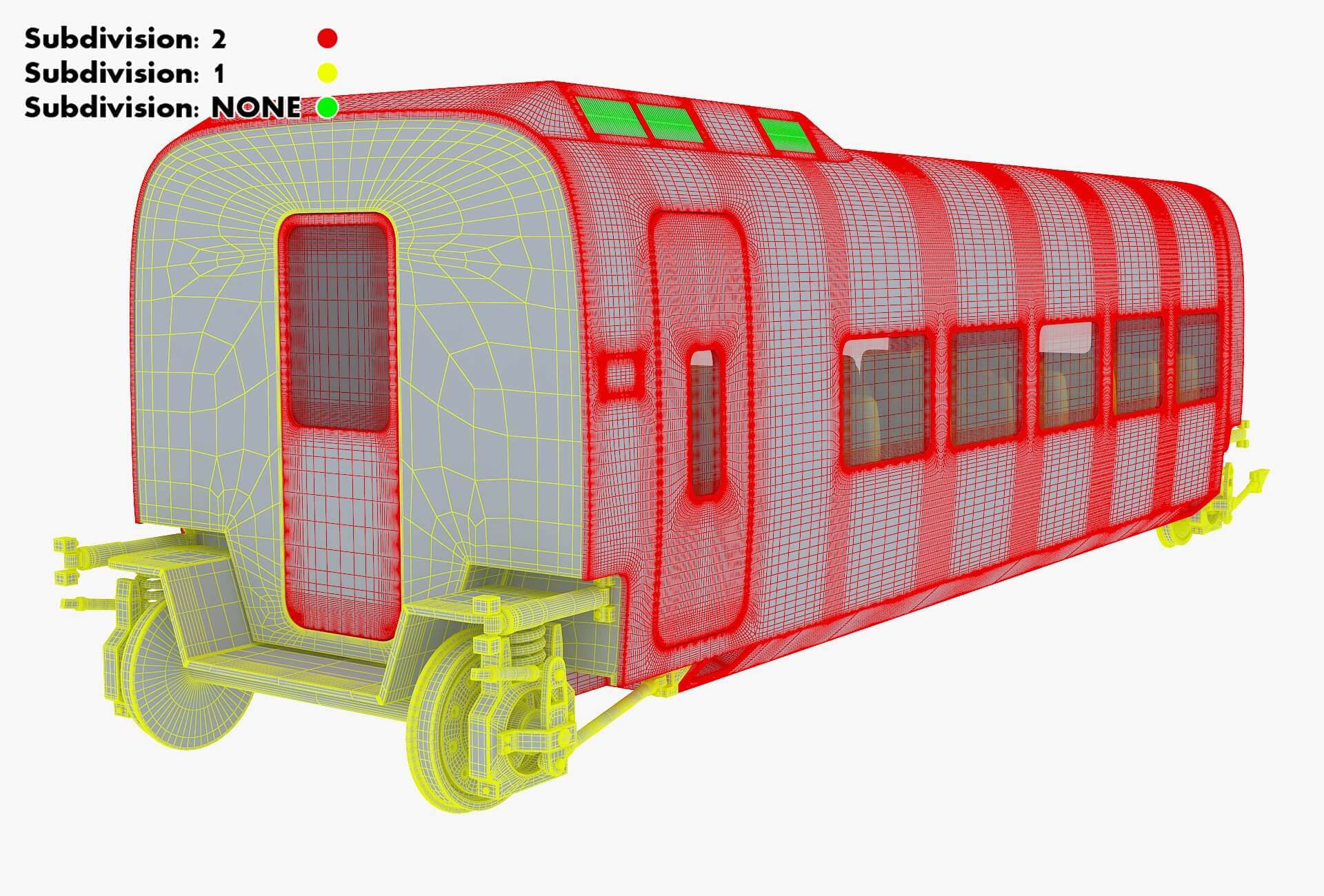 High Speed Railway Passenger Car V 2 - 3D Model by Zurel