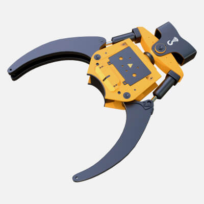 Hydraulic Grapple Claw Grabber M1 - 3D Model by Zurel