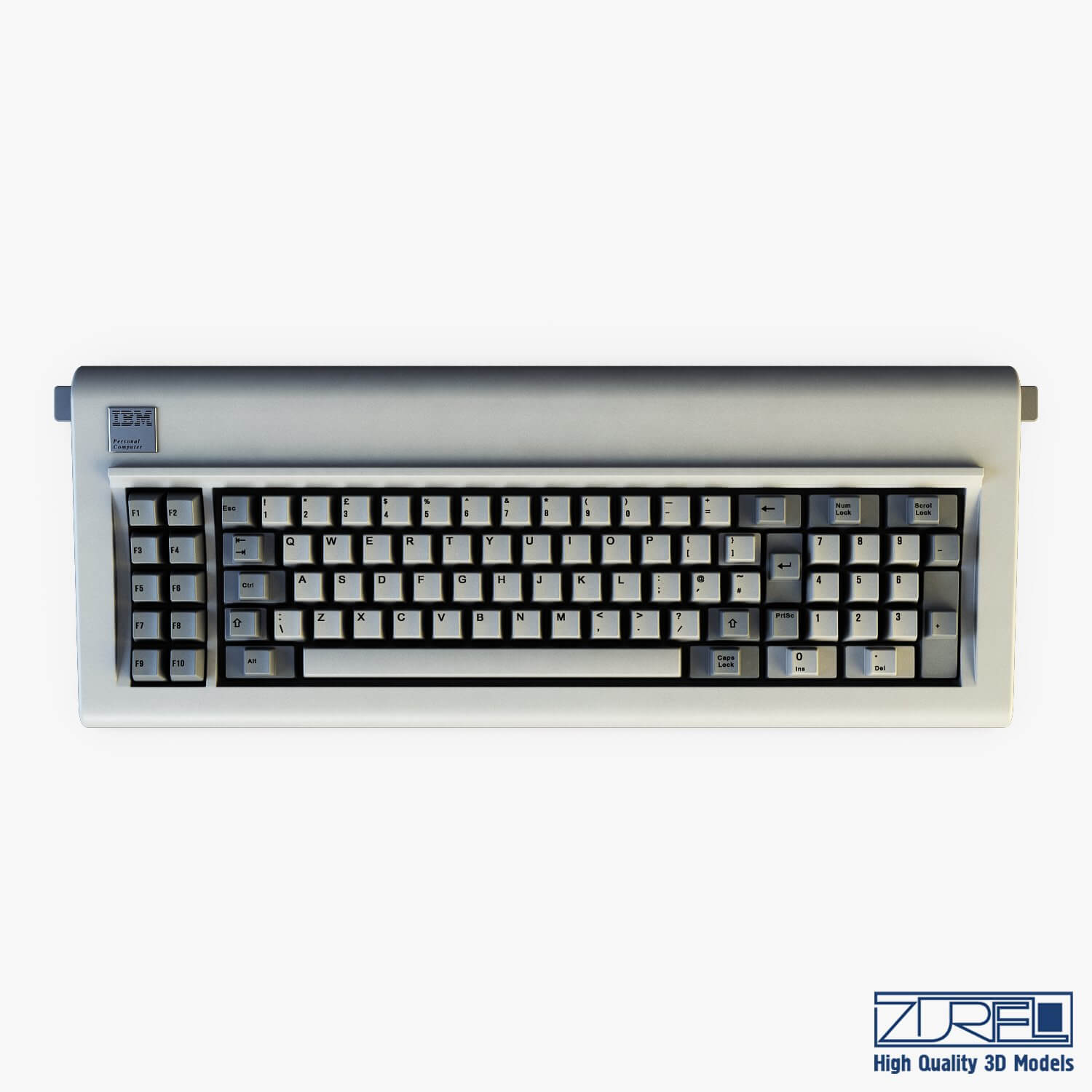 IBM 5150 Keyboard - 3D Model by Zurel