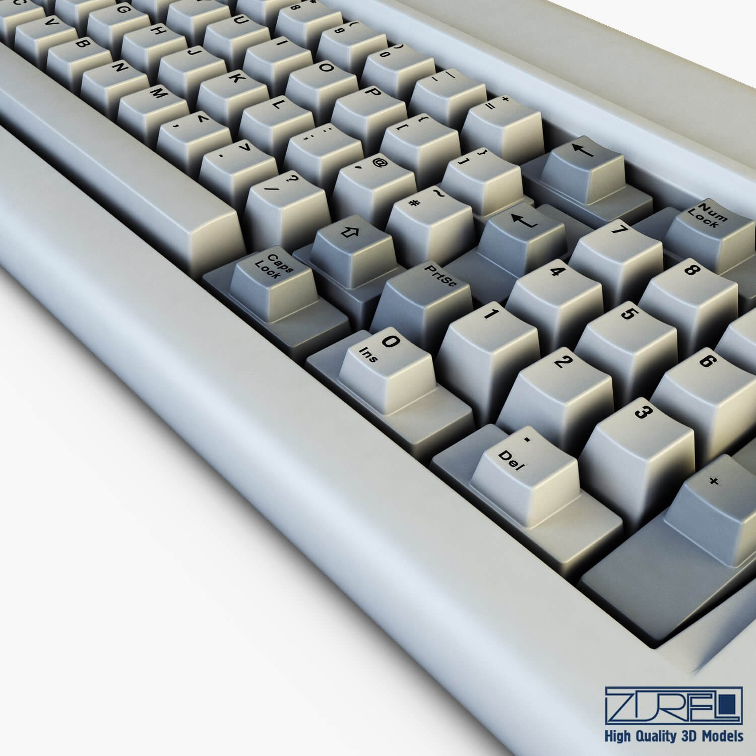 IBM 5150 Keyboard - 3D Model by Zurel