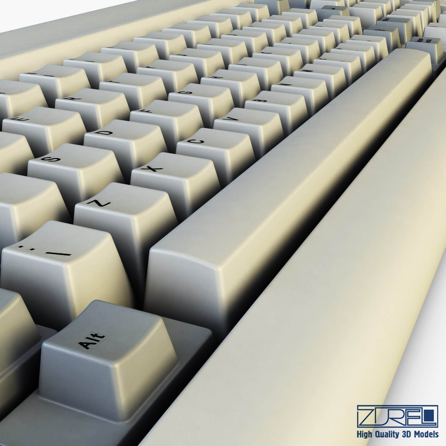 IBM 5150 Keyboard - 3D Model by Zurel
