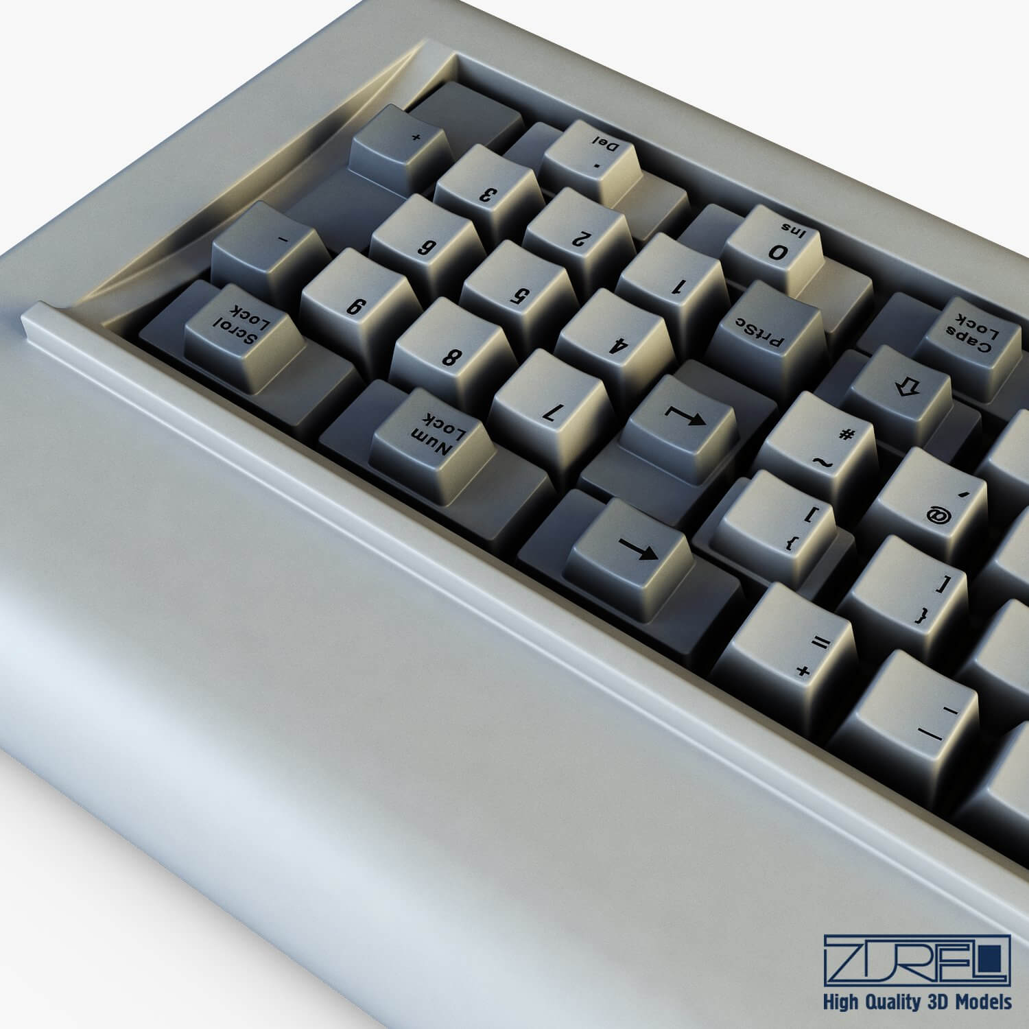 IBM 5150 Keyboard - 3D Model by Zurel