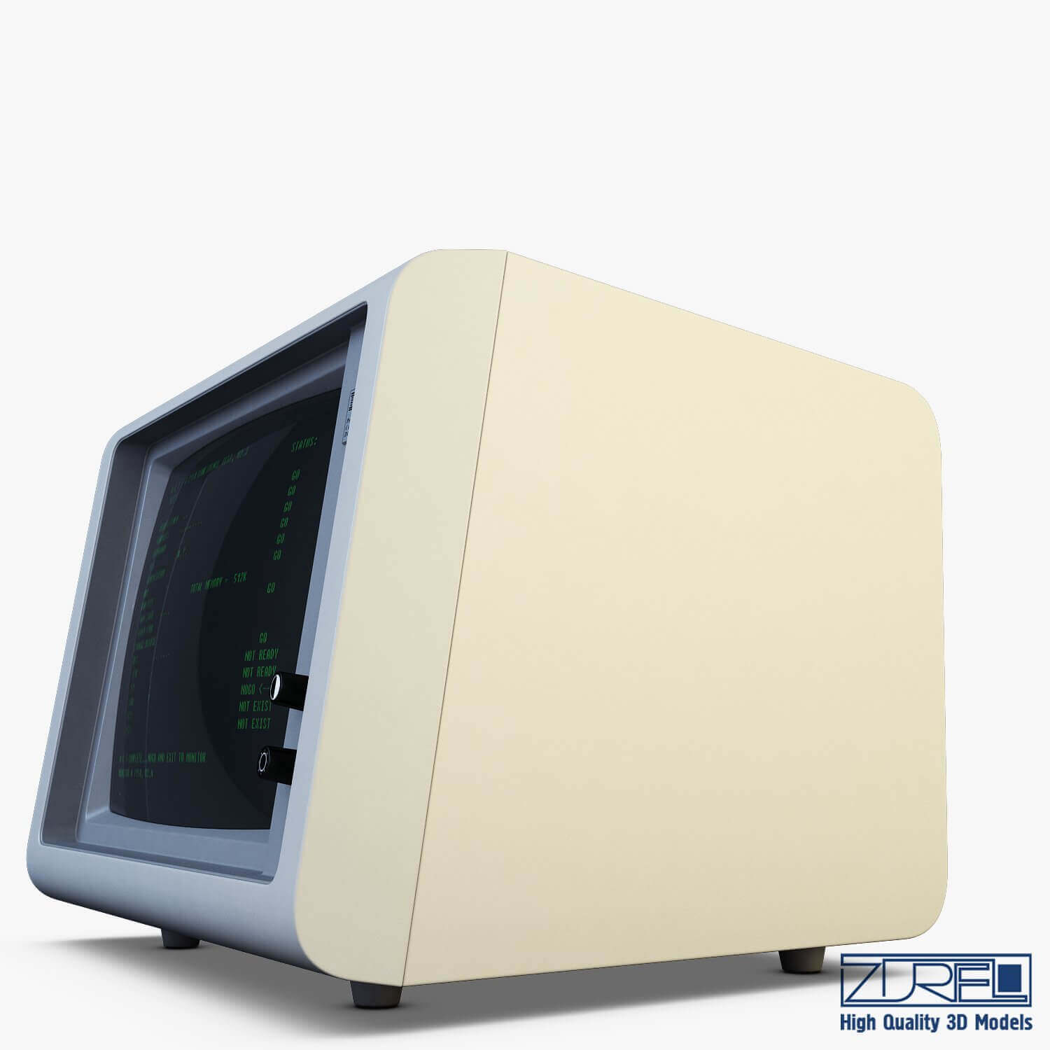 IBM 5150 Monitor - 3D Model by Zurel
