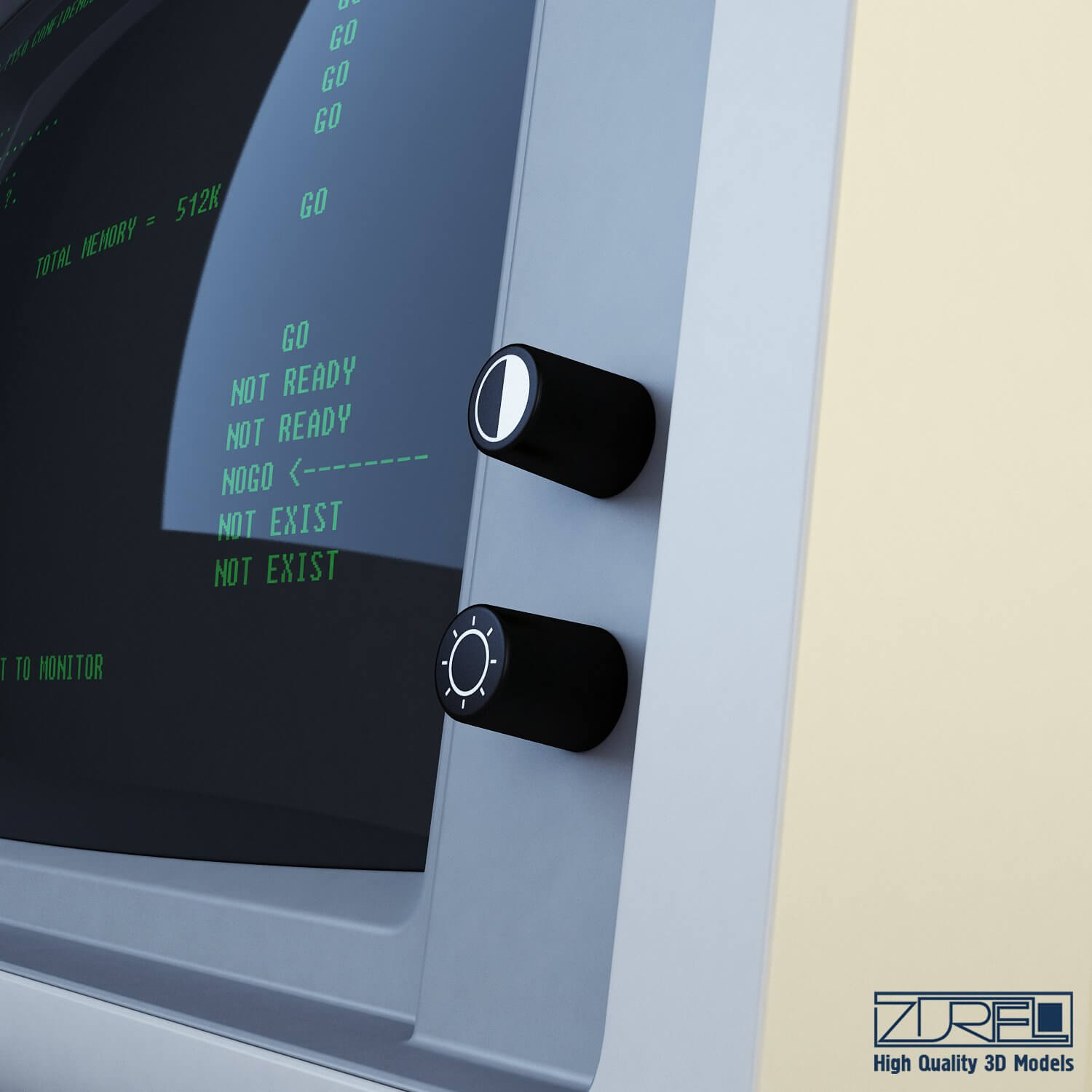 IBM 5150 Monitor - 3D Model by Zurel