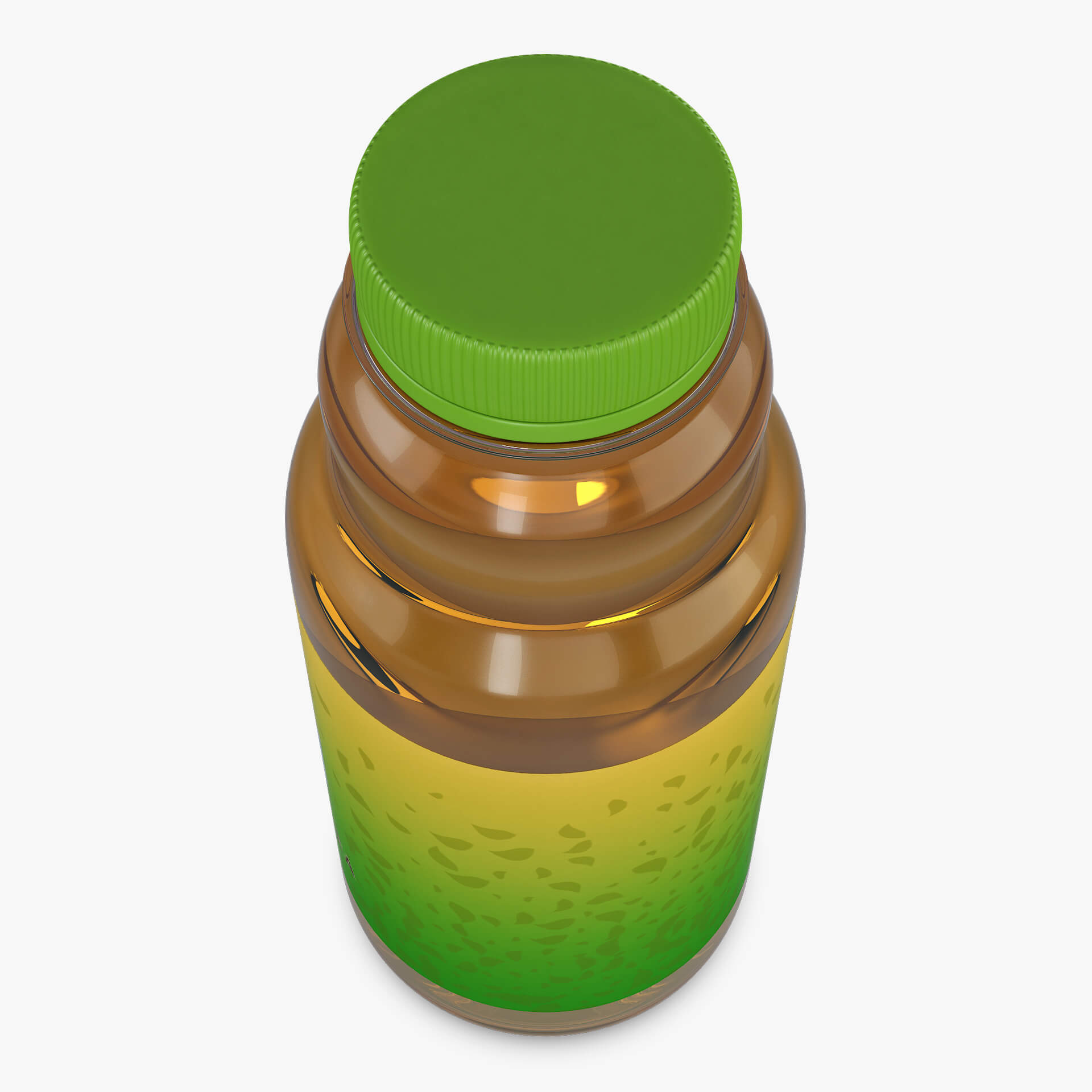 Ice Tea Green Bottle 450ml Simple M 1 - 3D Model by Zurel