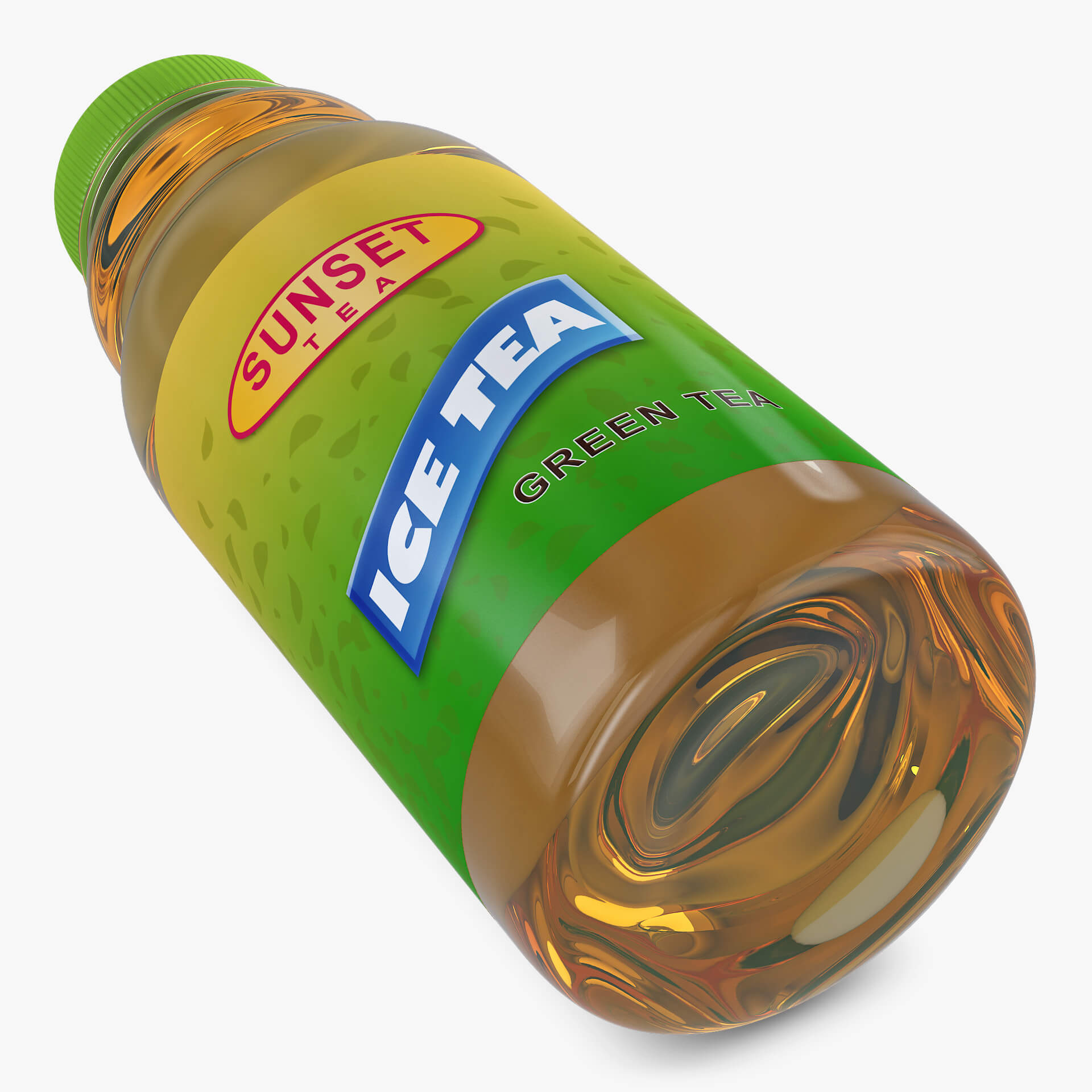 Ice Tea Green Bottle 450ml Simple M 1 - 3D Model by Zurel
