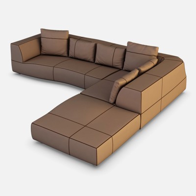 Iddesign Bend Sofa - 3D Model by Zurel