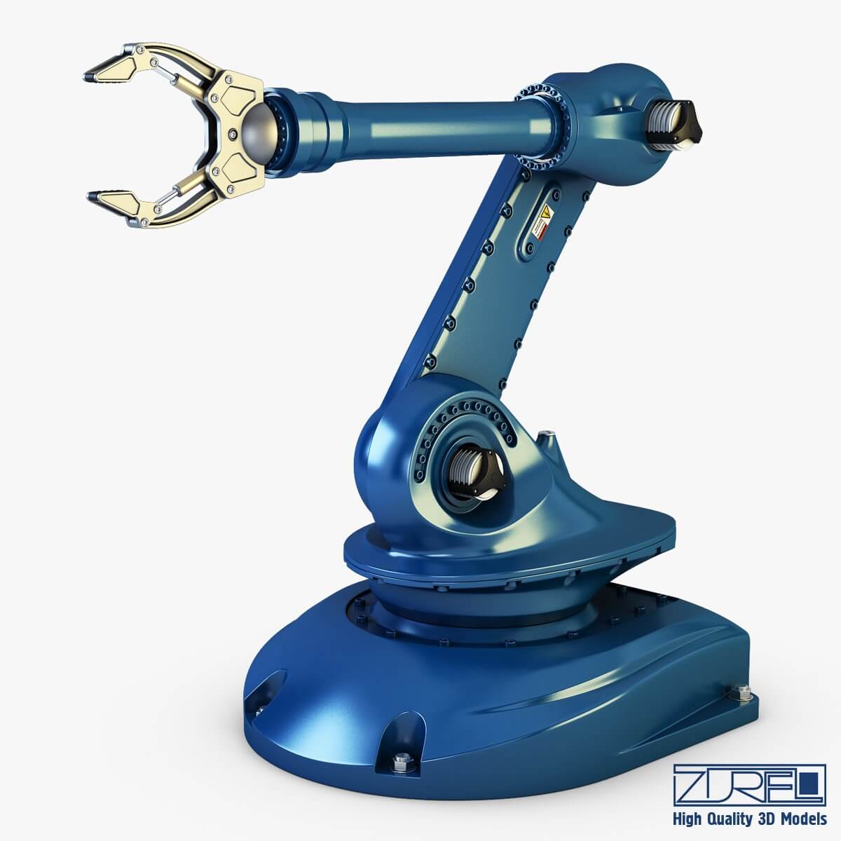 Industrial Robot V 2 - 3D Model by Zurel