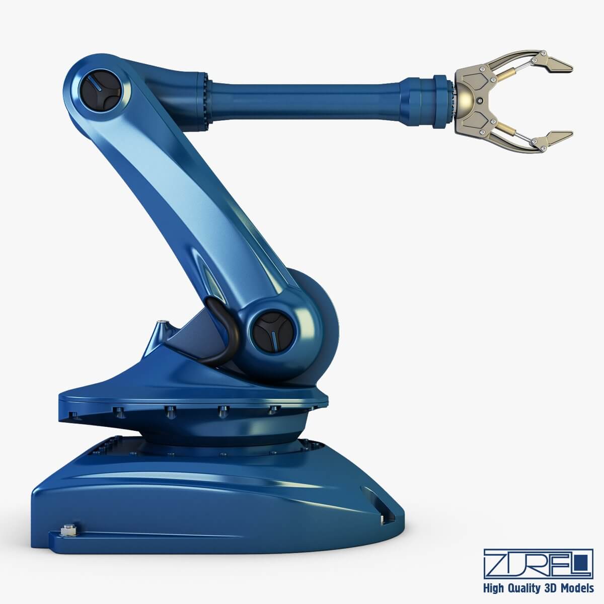 Industrial Robot V 2 - 3D Model by Zurel