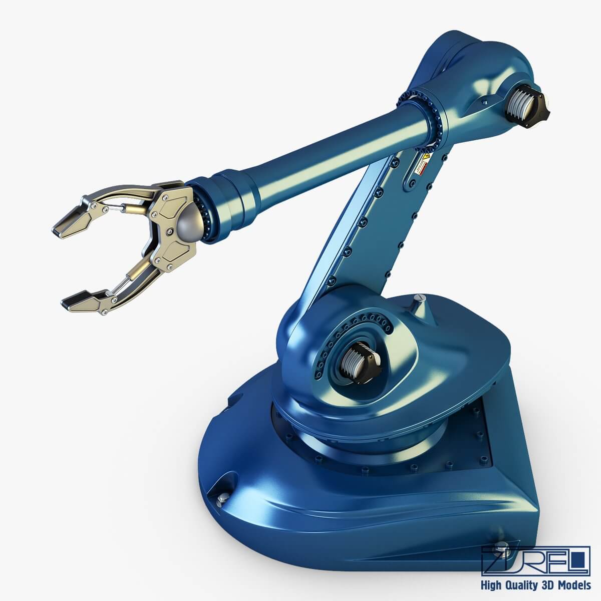 Industrial Robot V 2 - 3D Model by Zurel