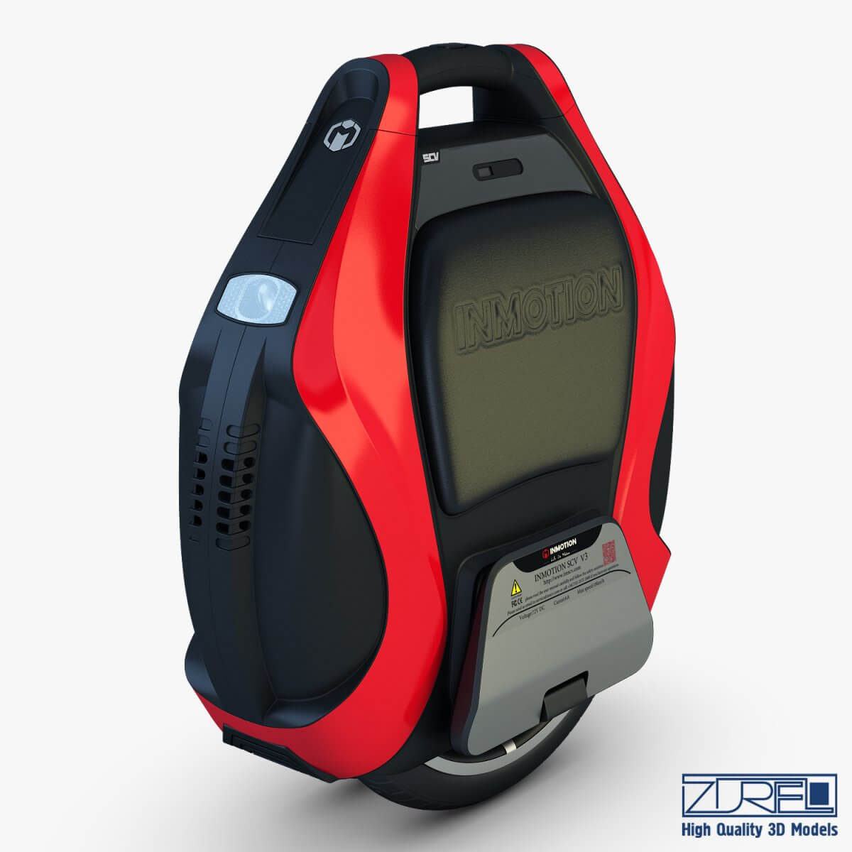 Inmotion V3 Pro Red - 3D Model by Zurel