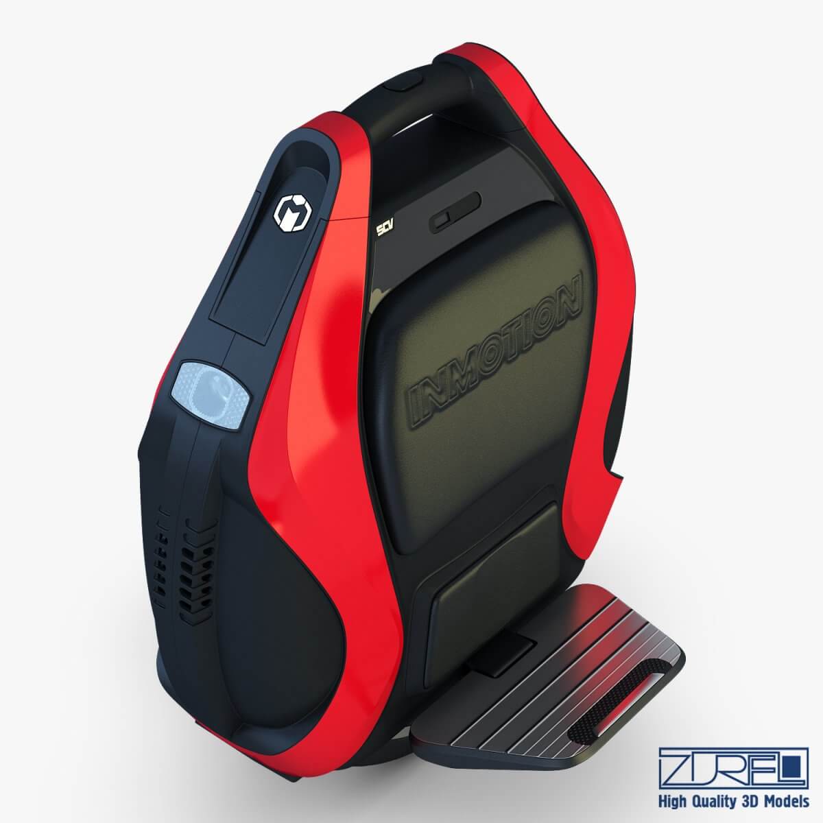 Inmotion V3 Pro Red - 3D Model by Zurel