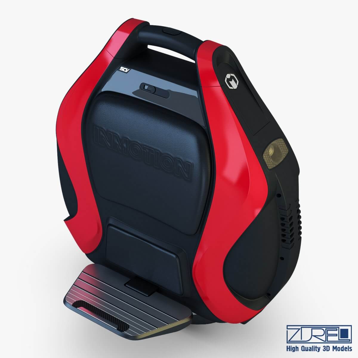 Inmotion V3 Pro Red - 3D Model by Zurel