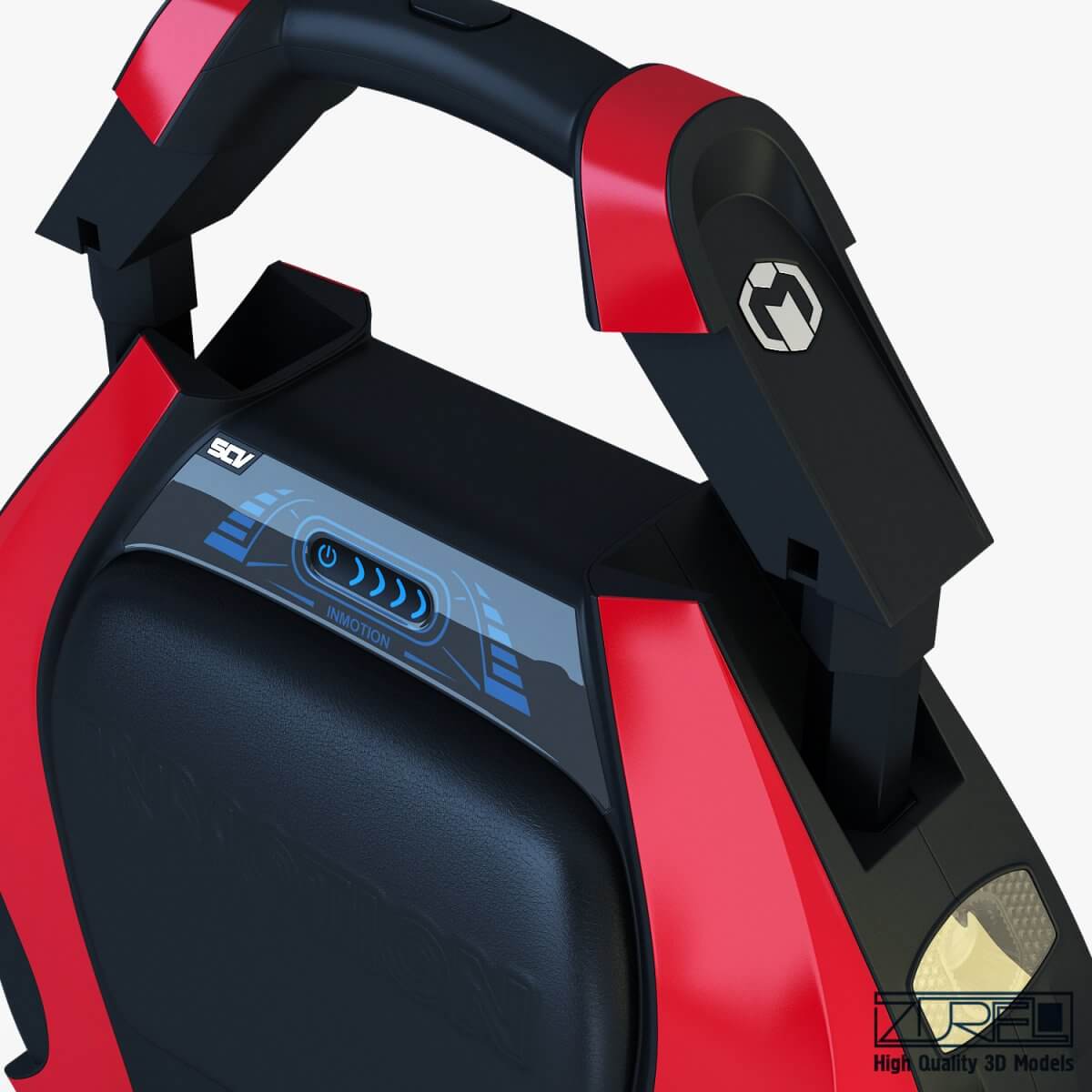 Inmotion V3 Pro Red - 3D Model by Zurel
