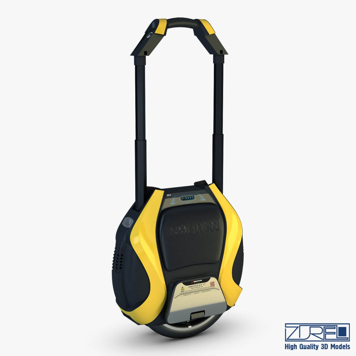 Inmotion V3 Pro Yellow - 3D Model by Zurel