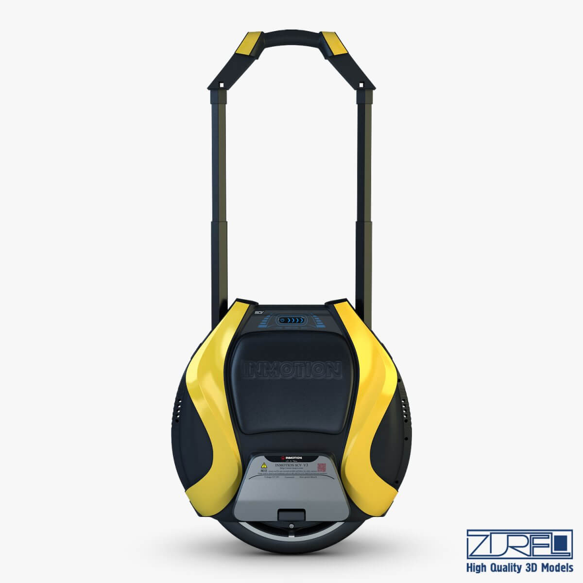 Inmotion V3 Pro Yellow - 3D Model by Zurel