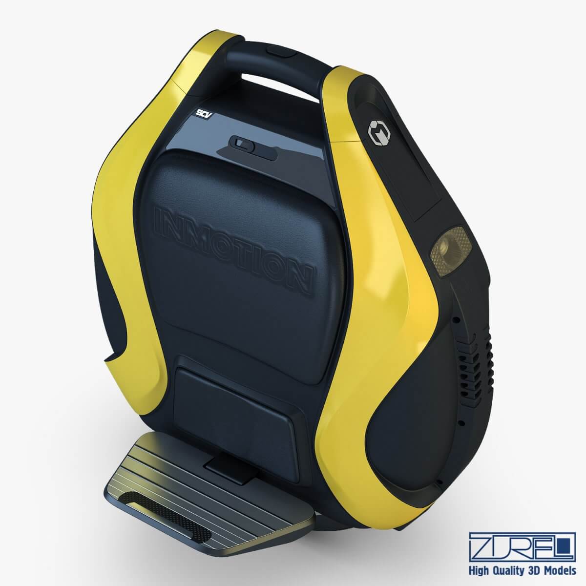 Inmotion V3 Pro Yellow - 3D Model by Zurel