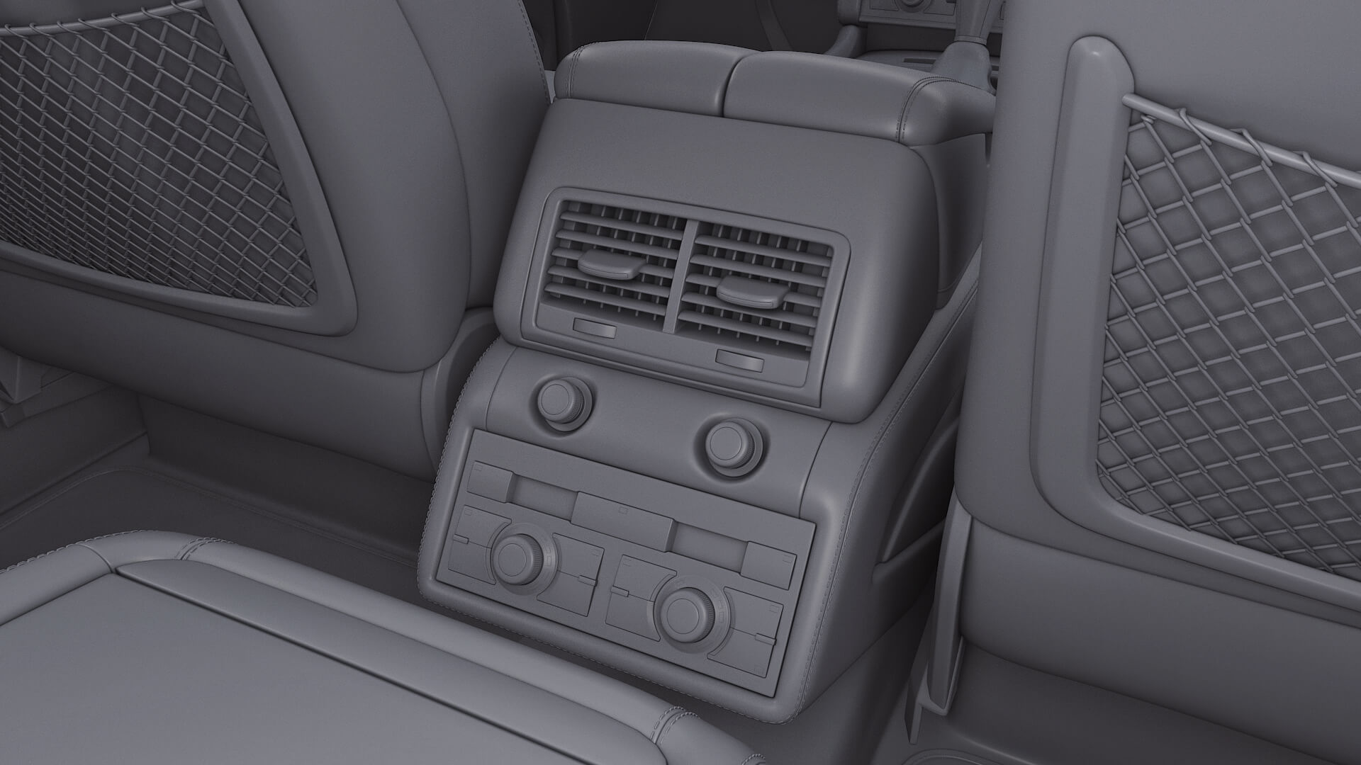 Interior Audi Q7 2005-2015 M 1 3D Model by Zurel