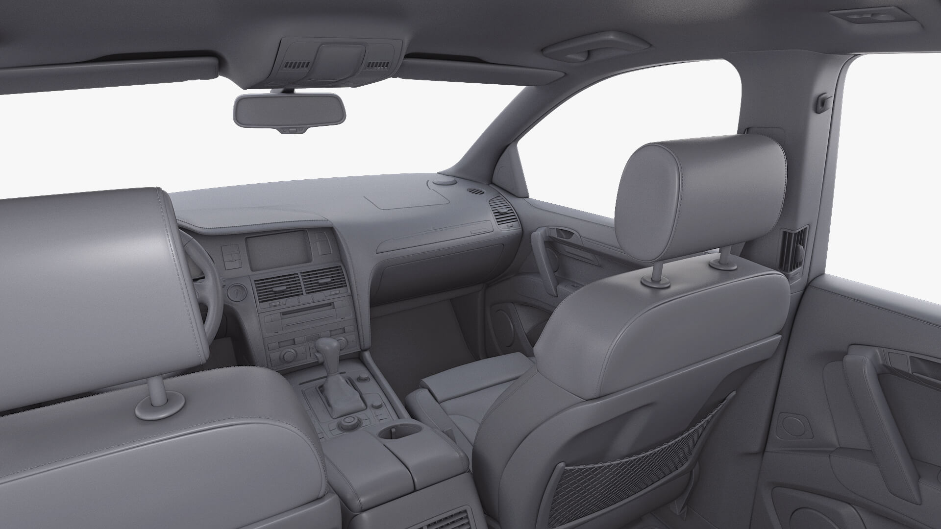 Interior Audi Q7 2005-2015 M 1 3D Model by Zurel