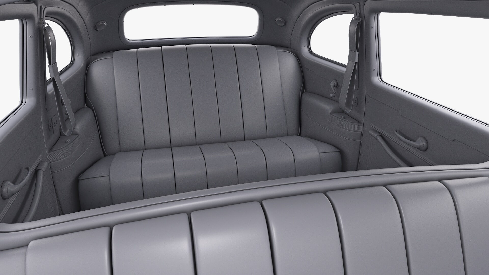 Interior Retro Car Zis 110 1945-1961 M 1 3D Model by Zurel