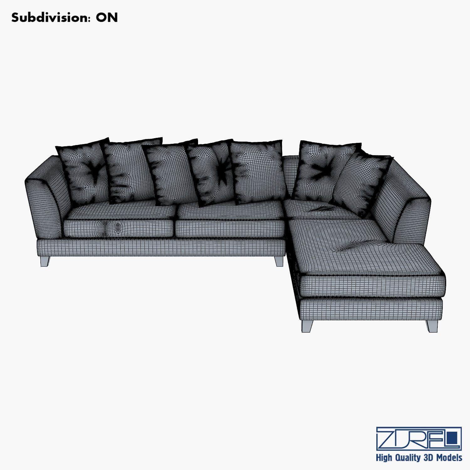 Izabale Sofa - 3D Model by Zurel