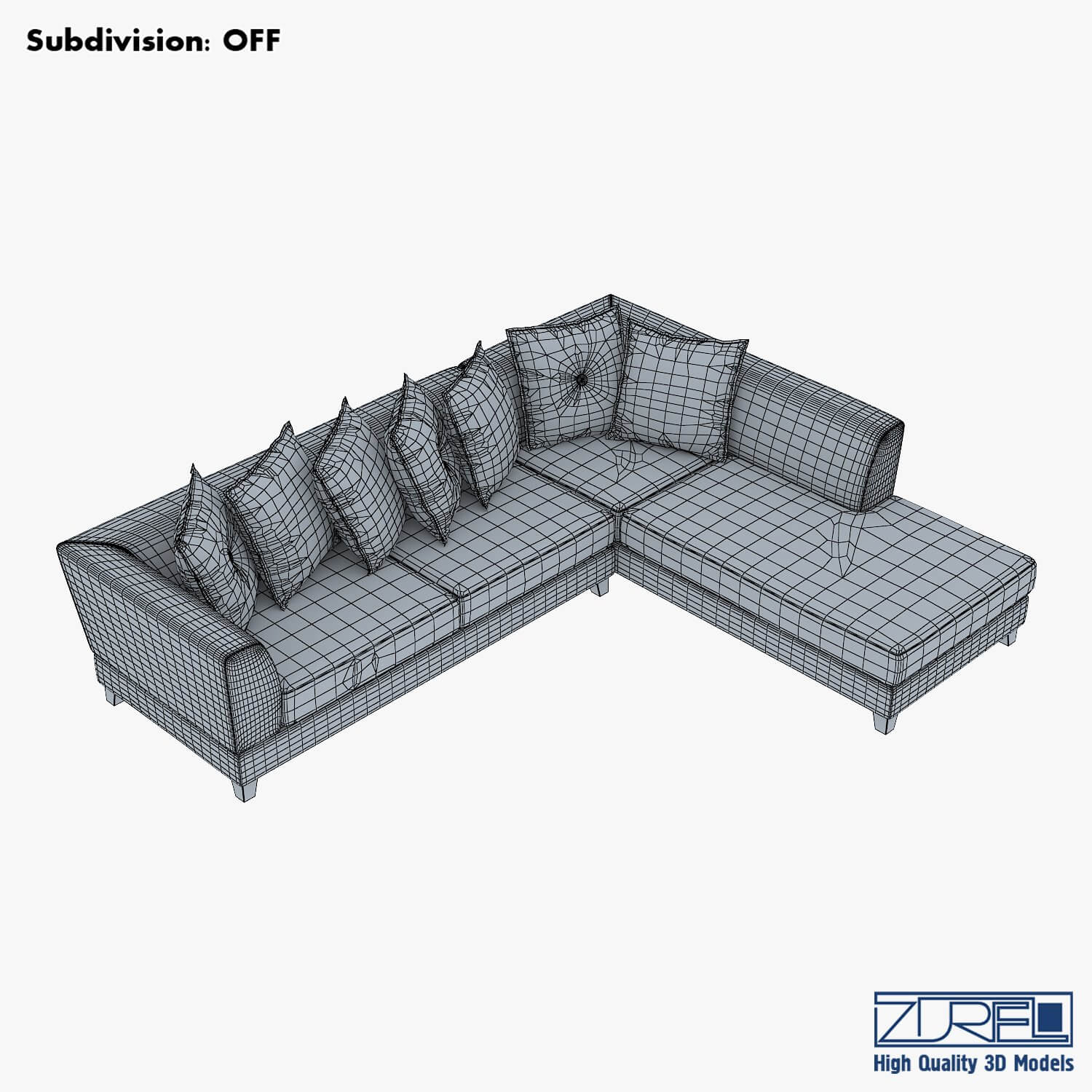Izabale Sofa - 3D Model by Zurel