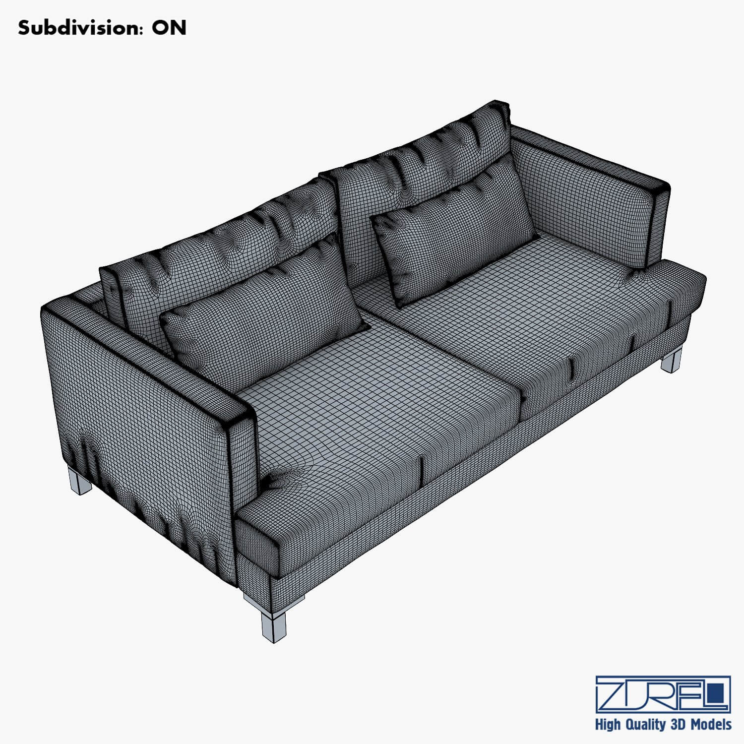 Karina Sofa - 3D Model by Zurel