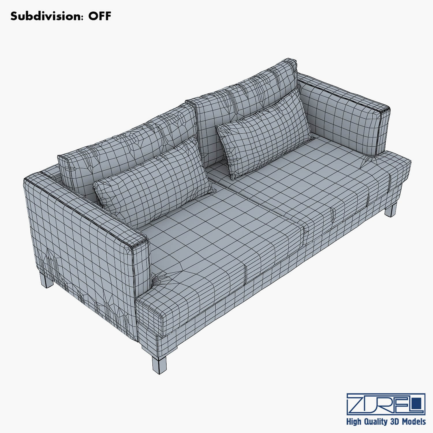 Karina Sofa - 3D Model by Zurel
