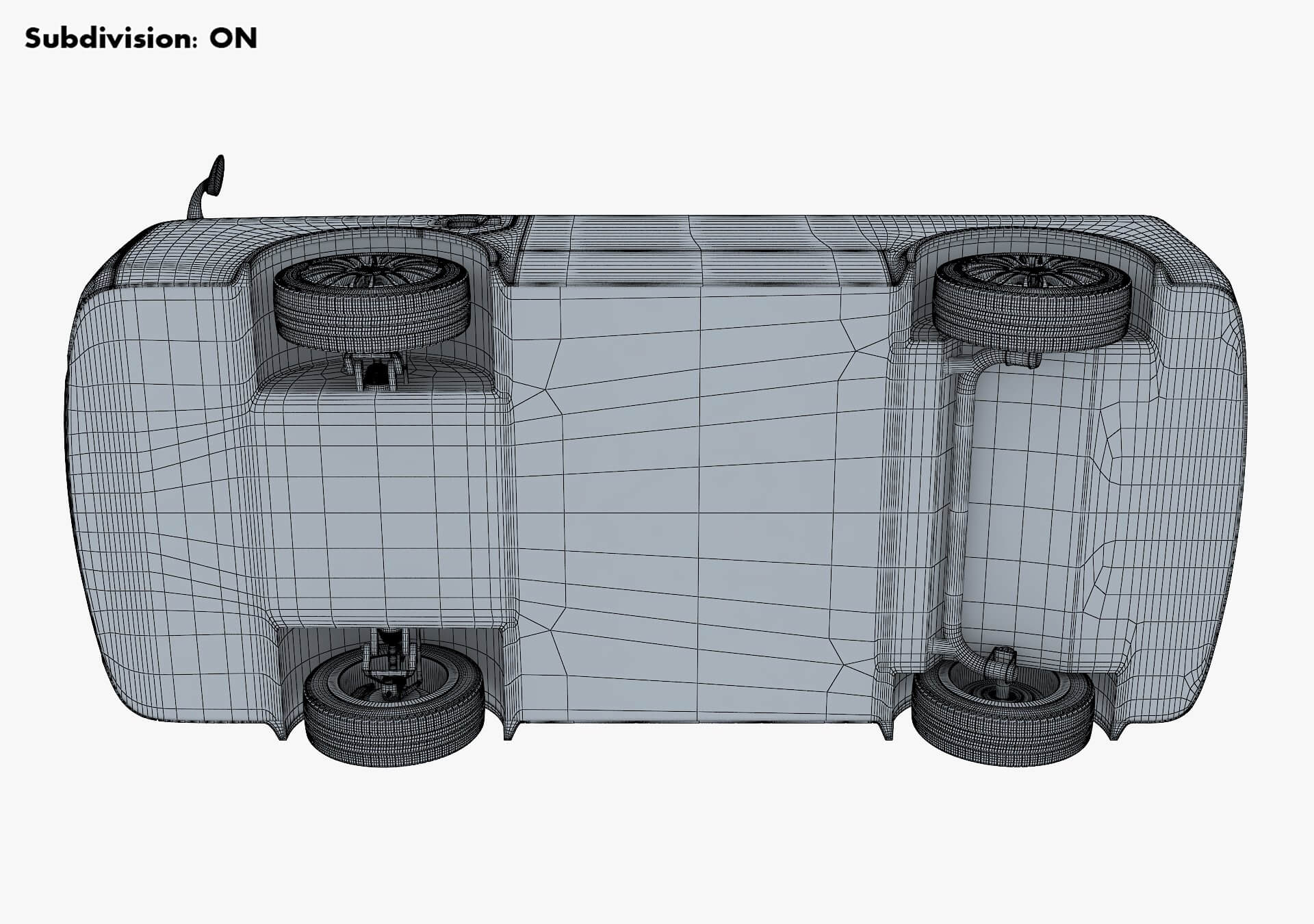 Kei Truck Concept Retro Style Blue - 3D Model by Zurel