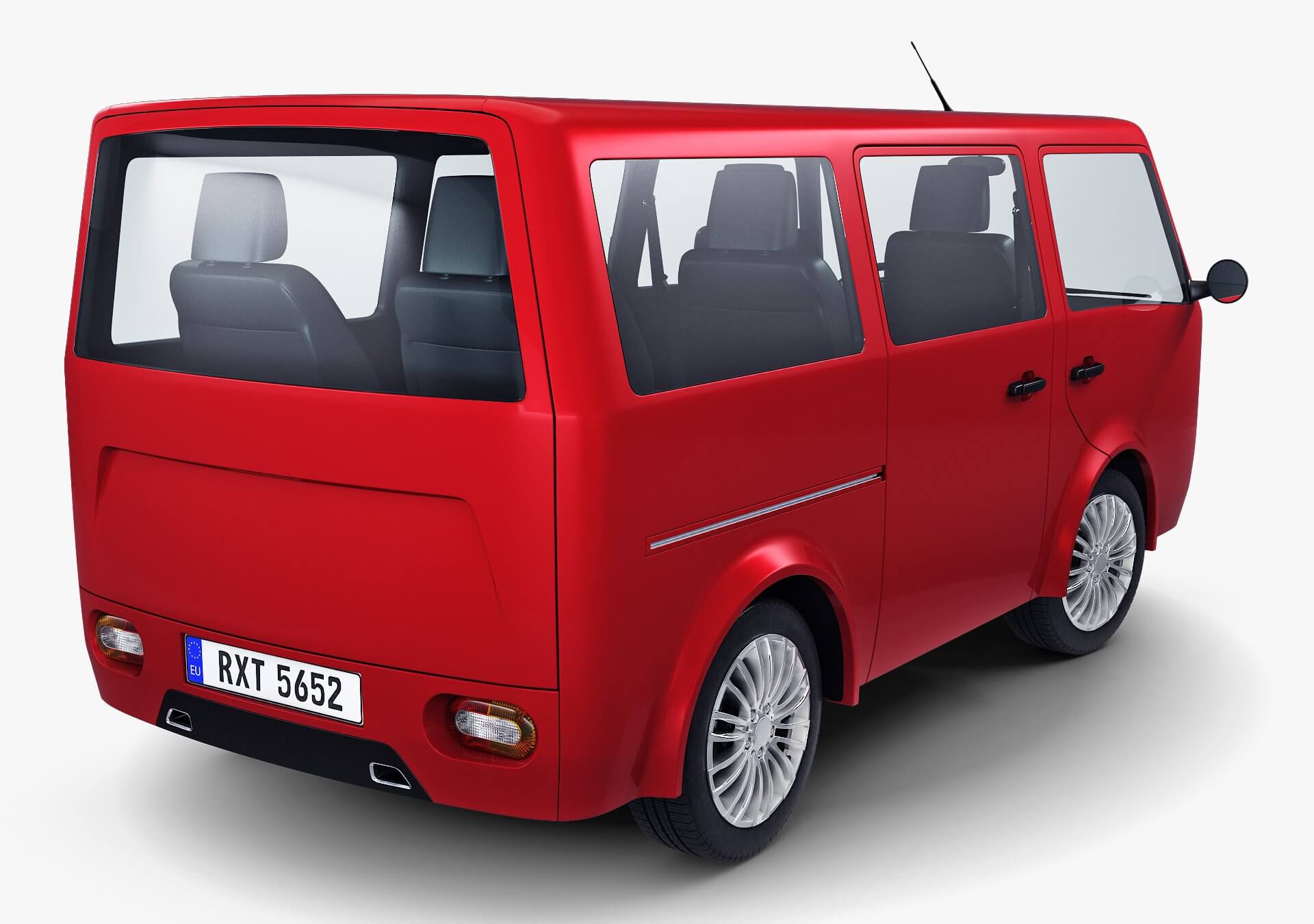 Kei Van Concept Retro Style Red - 3D Model by Zurel
