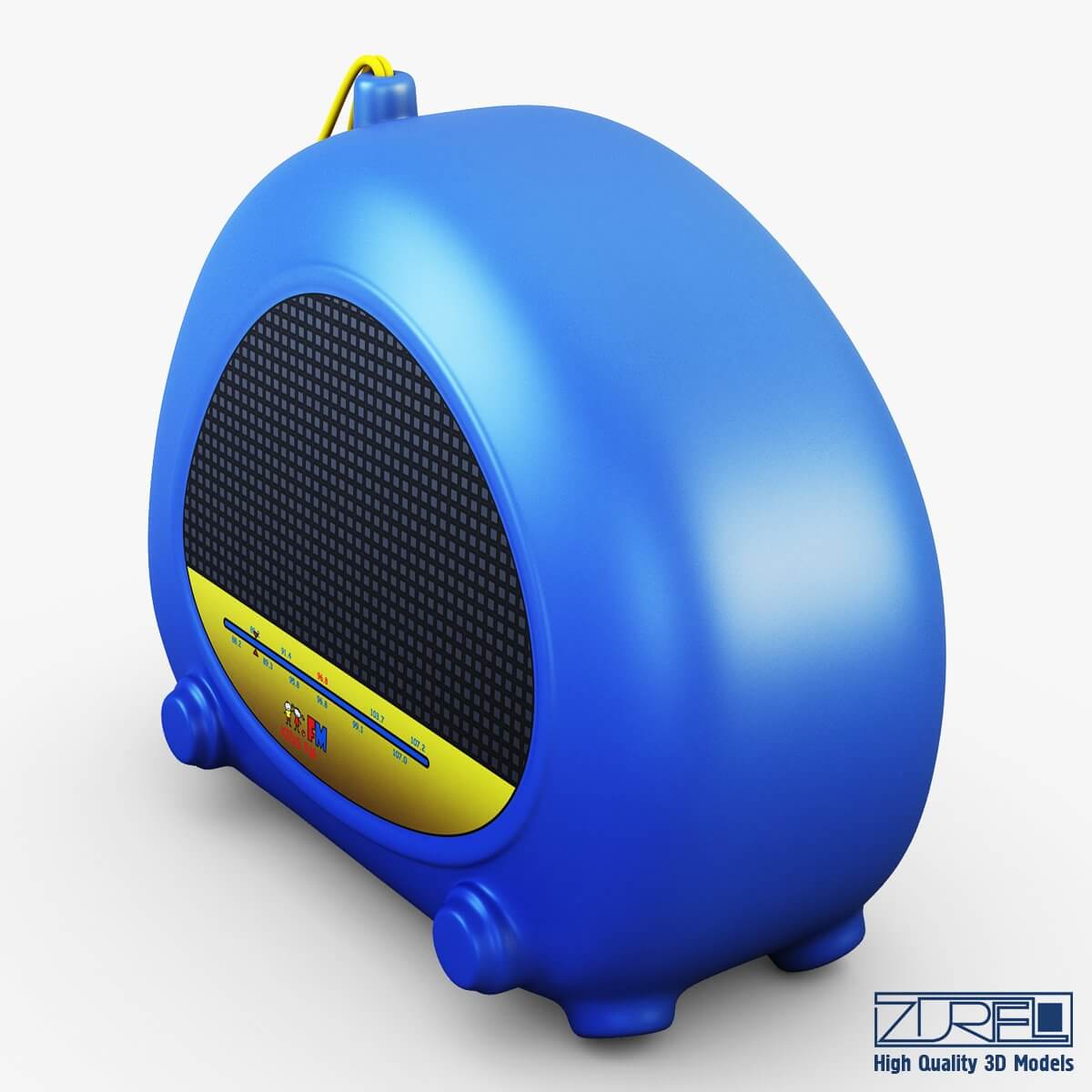 Kids Radio Toy - 3D Model by Zurel