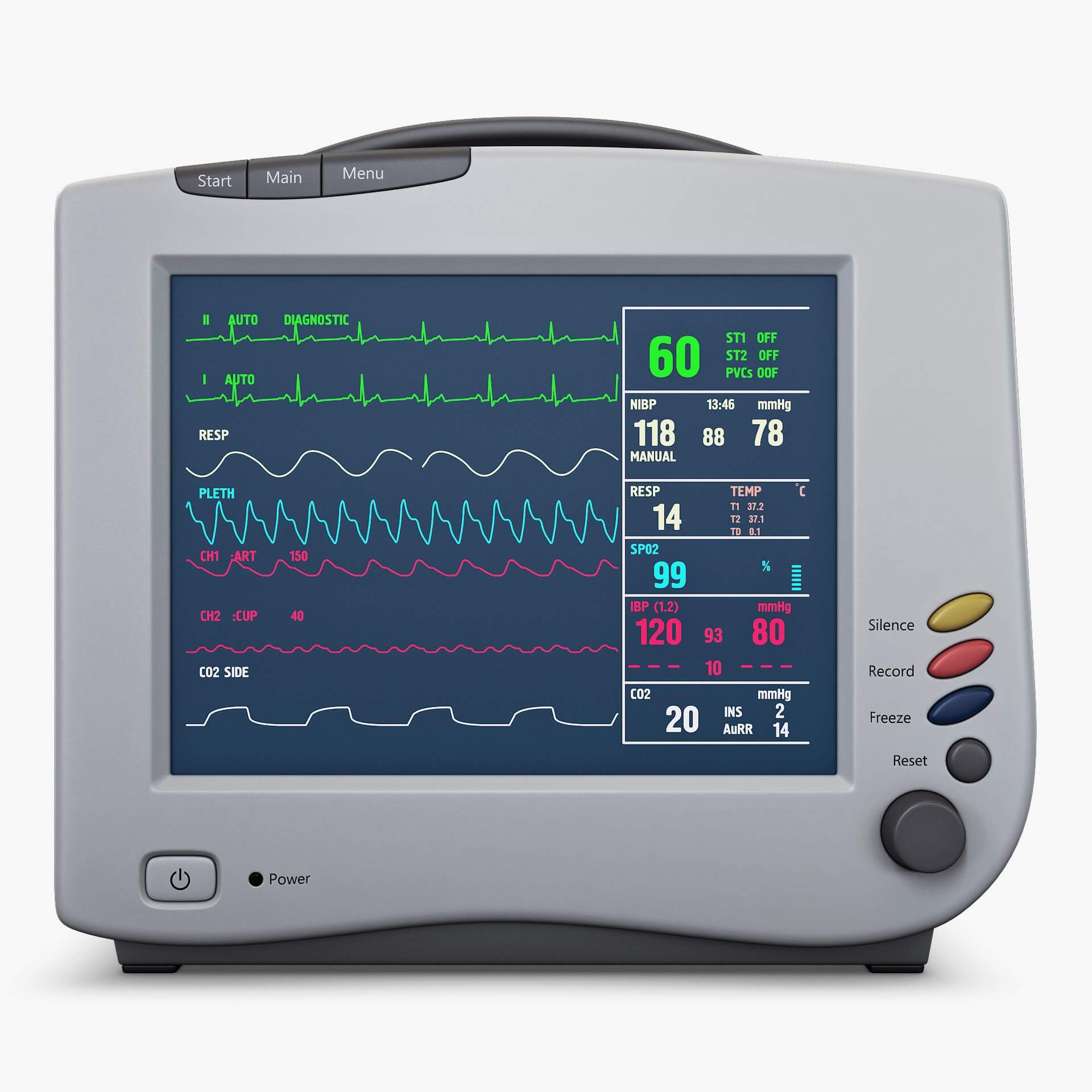 Medical Monitor V 1 - 3D Model by Zurel