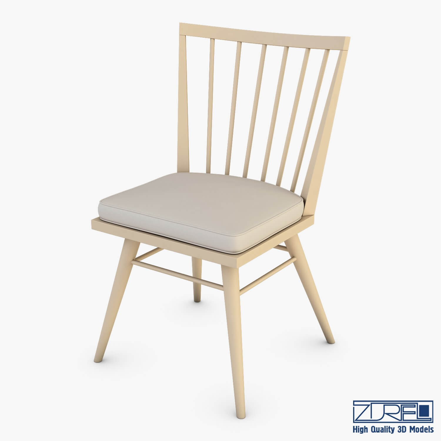 Midcentury Modern Chair Ensemble - 3D Model by Zurel