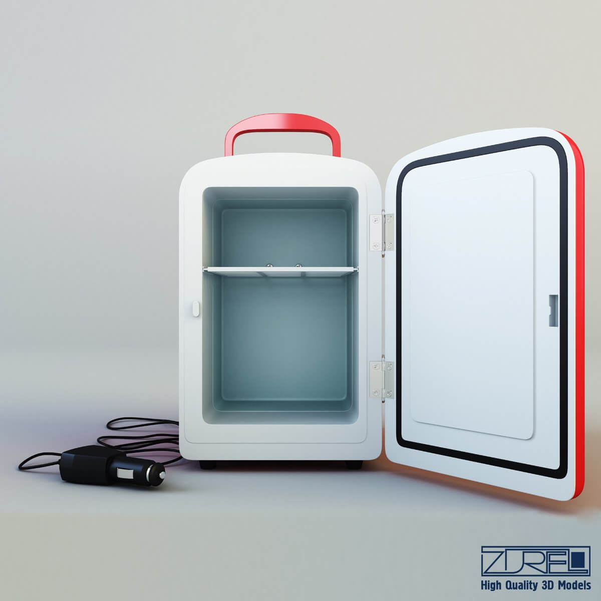 Mini Fridge - 3D Model by Zurel